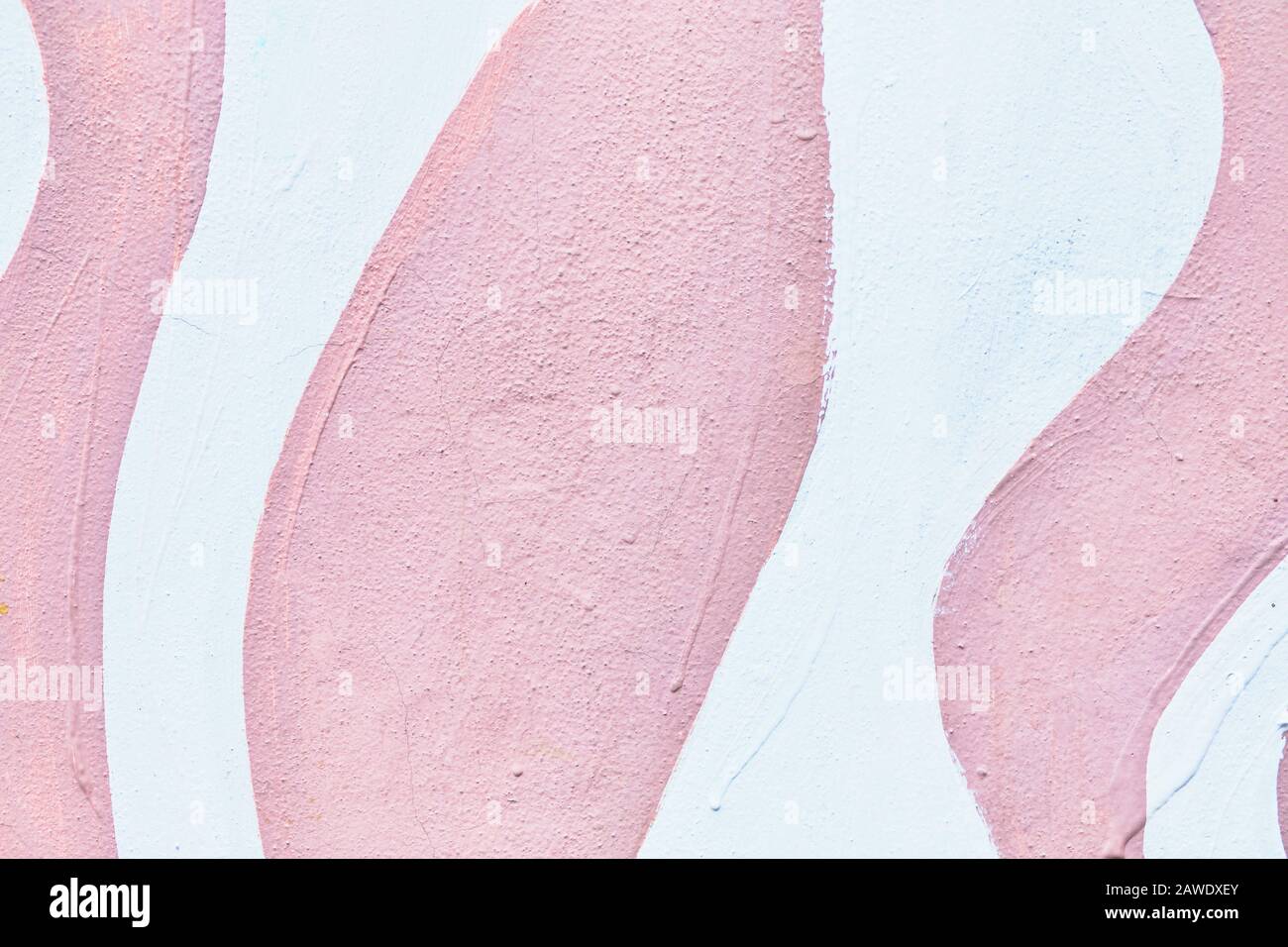 Pink and white wavy abstract plaster texture. Close up Stock Photo - Alamy