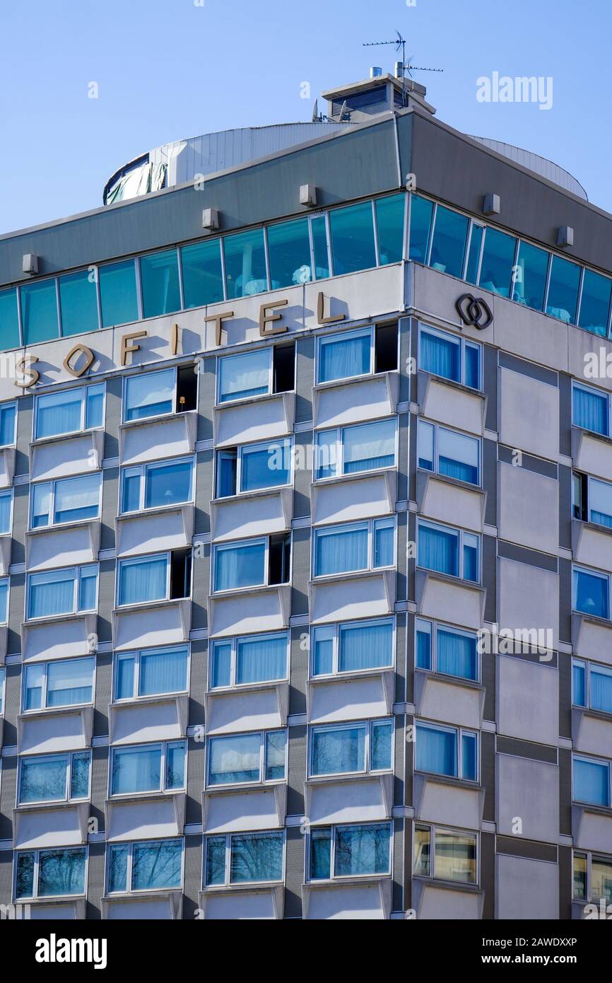 Hotel Sofitel Lyon Bellecour, Gailleton quay, Lyon, France Stock Photo ...
