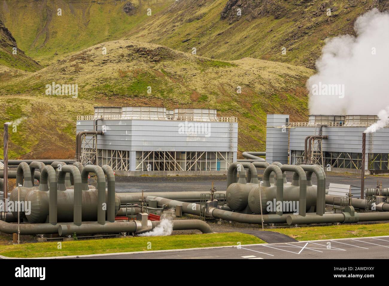 Hellisheidi Geothermal Power Station, Iceland Stock Photo - Alamy