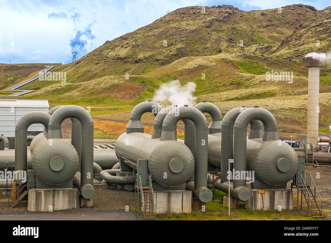 Hellisheidi Geothermal Power Station, Iceland Stock Photo - Alamy