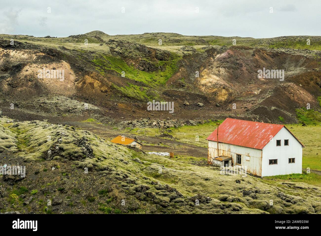 Buildings In Icelandic Landscape, Reykjavik,Iceland Stock Photo - Alamy