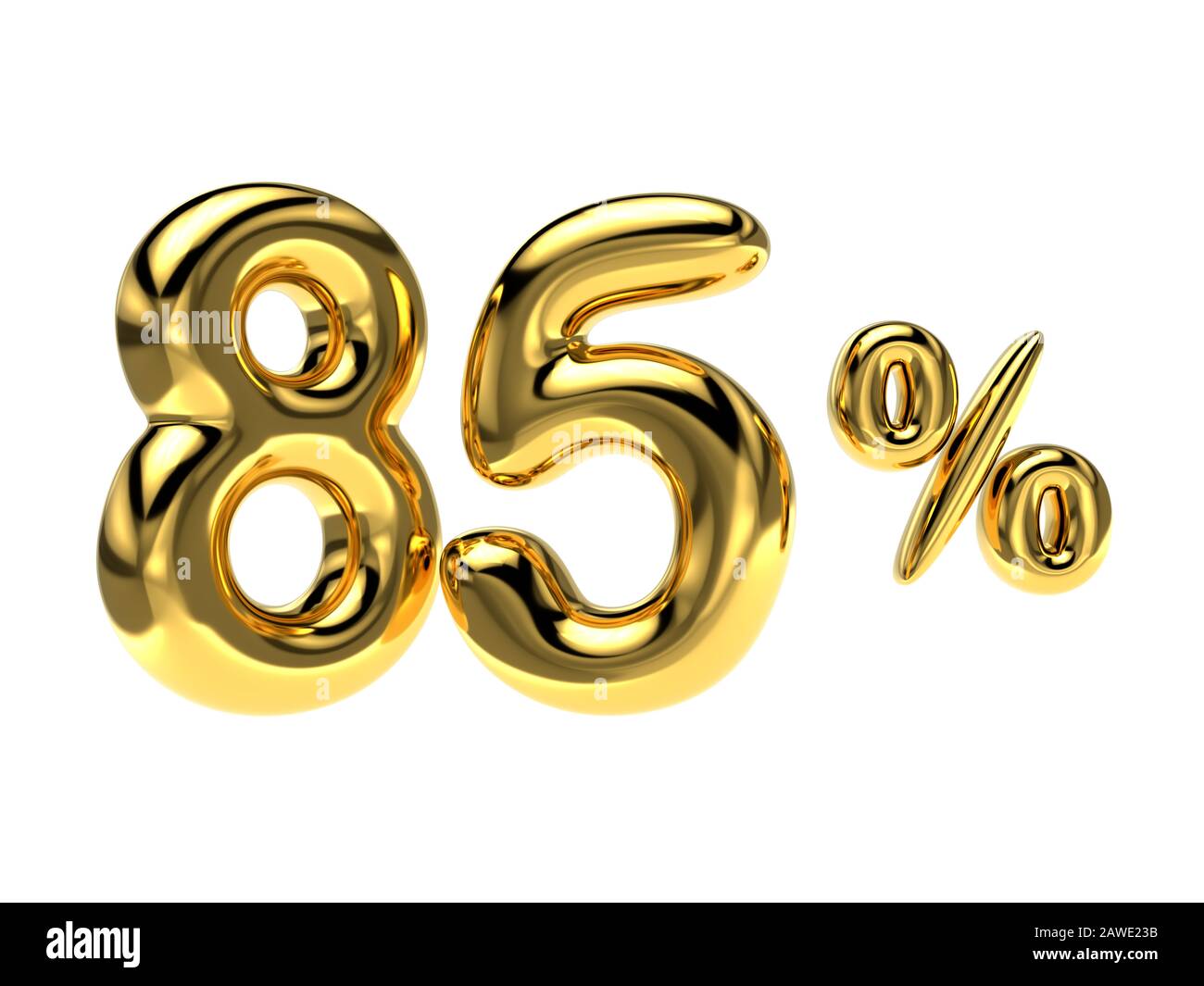 3d number 85 Cut Out Stock Images & Pictures - Alamy