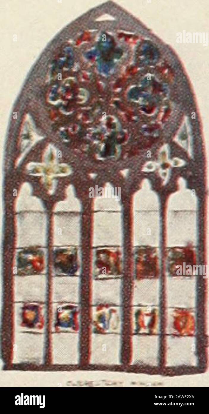 Stained glass of the middle ages in England & France . !:^i^ Stock ...