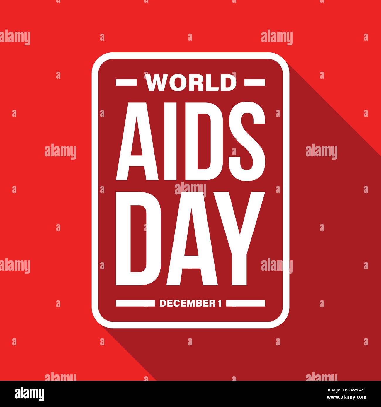 World Aids Day sign red Stock Vector Image & Art - Alamy