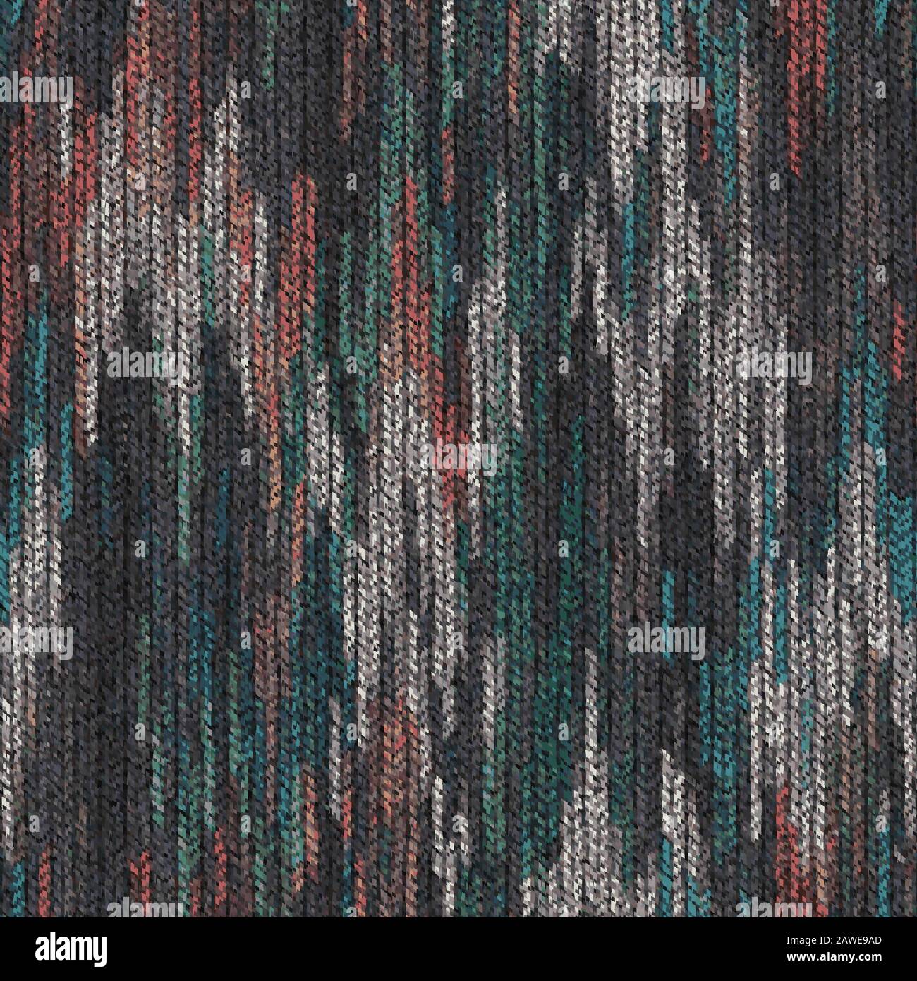 Knit Fabric Texture Zig Zag Wool Sweater Pattern Stock Vector Image ...