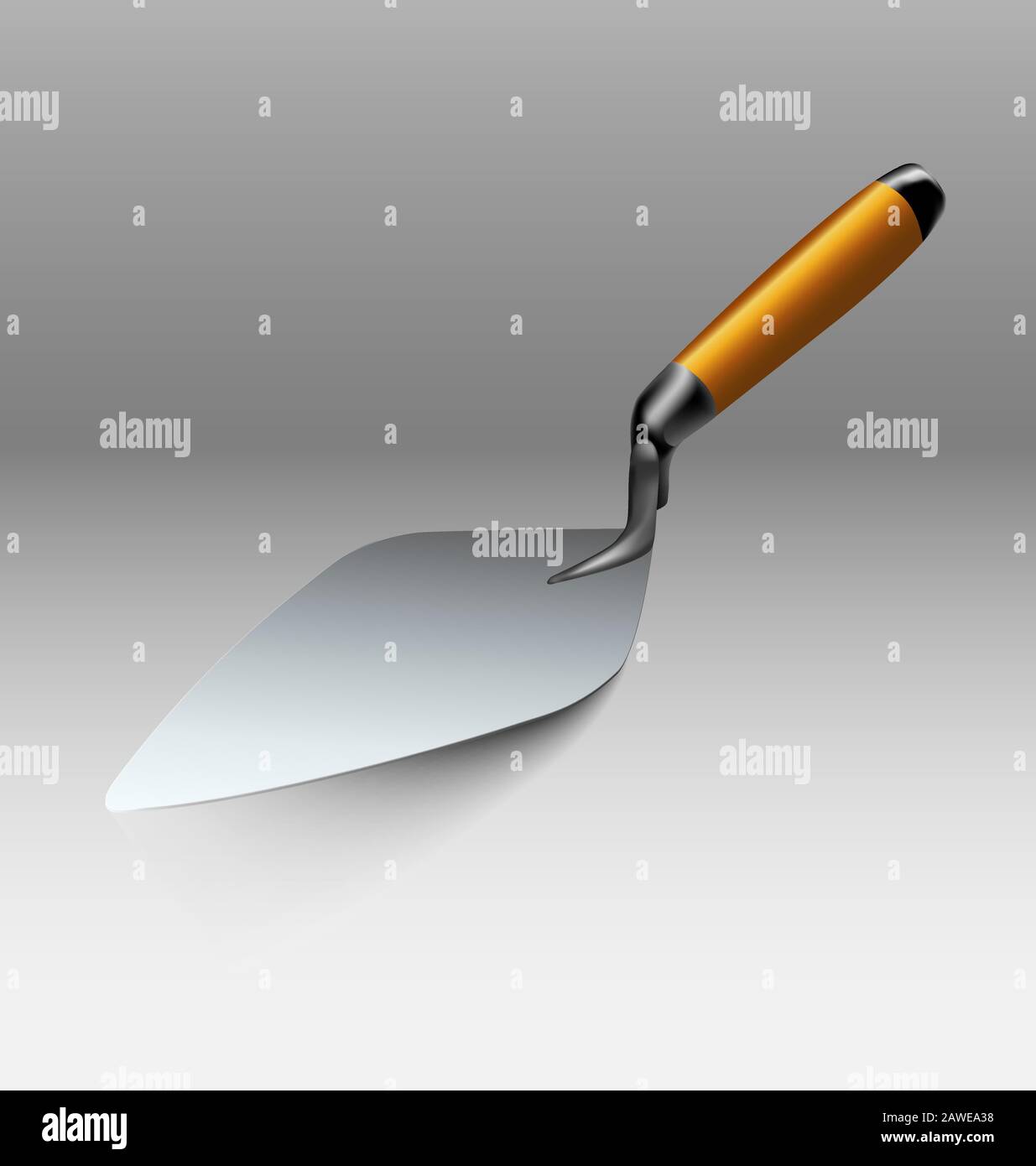 Trowel tool illustration for design tasks Stock Vector Image & Art - Alamy