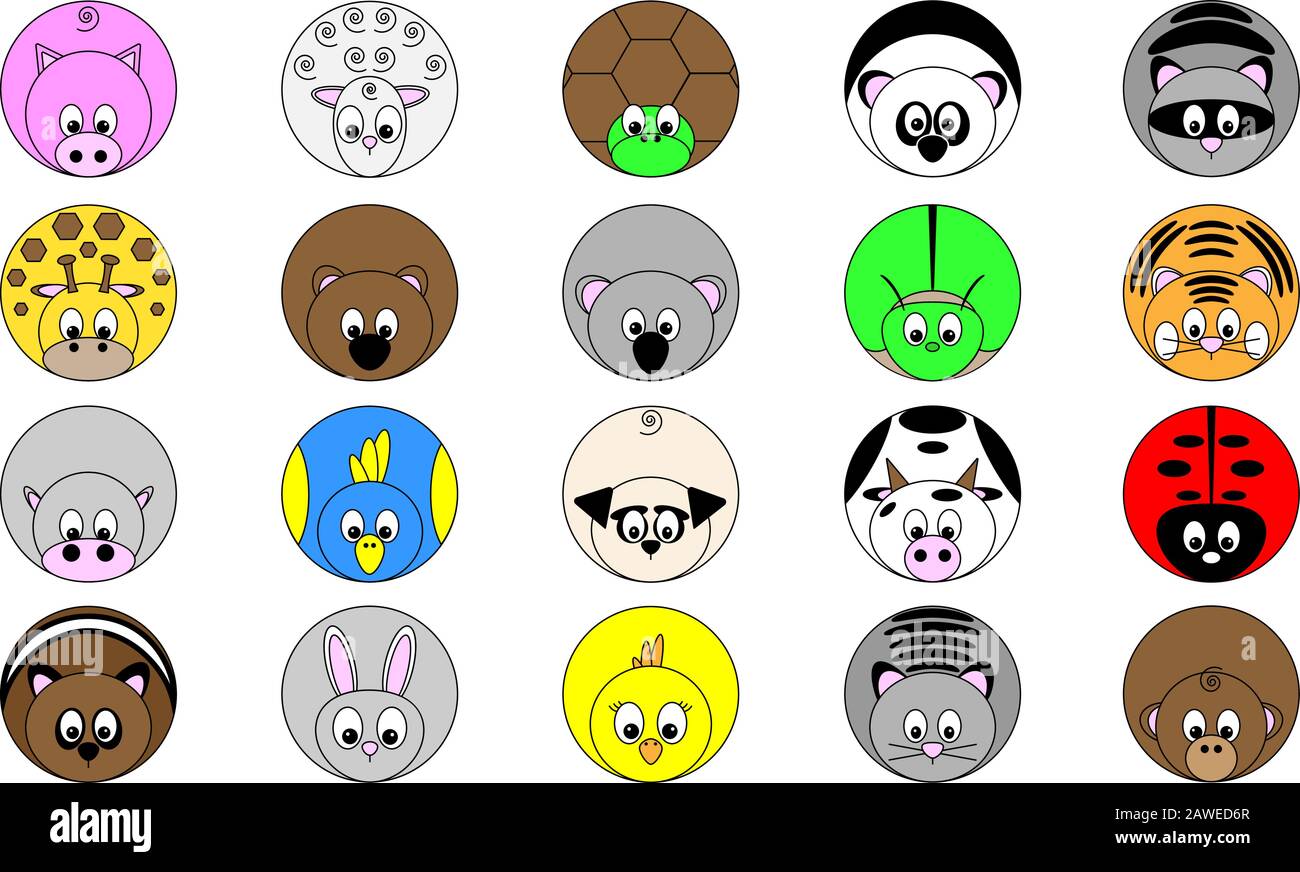 Illustrated creatures Stock Vector Images - Alamy