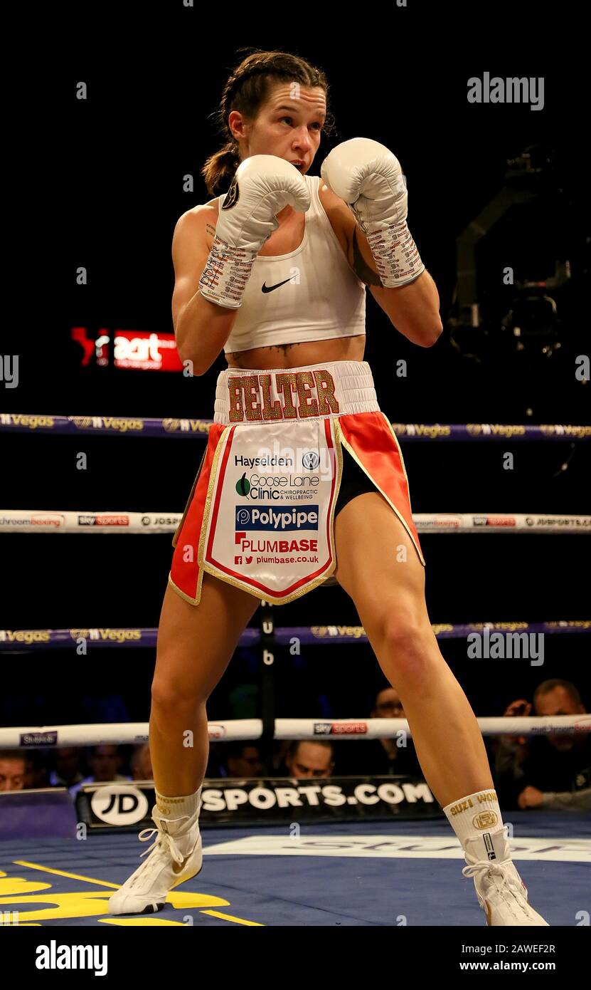 Terri Harper during her fight against Eva Wahlstrom in the WBC & IBO ...