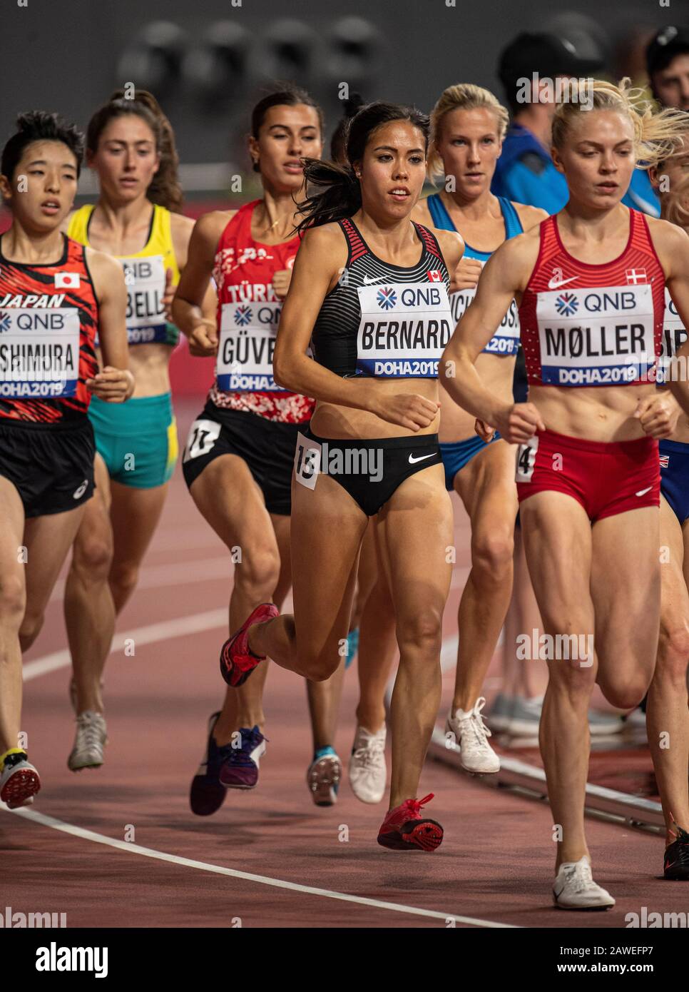 DOHA - QATAR - SEP 27: Maria Bernard-Galea (CAN) competing in the women ...