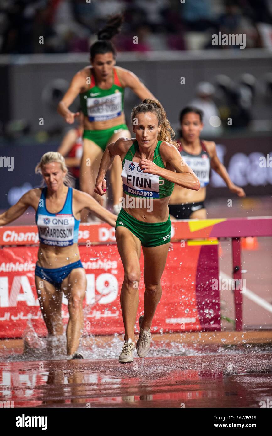 DOHA - QATAR - SEP 27: Michelle Finn (IRL) competing in the women’s ...