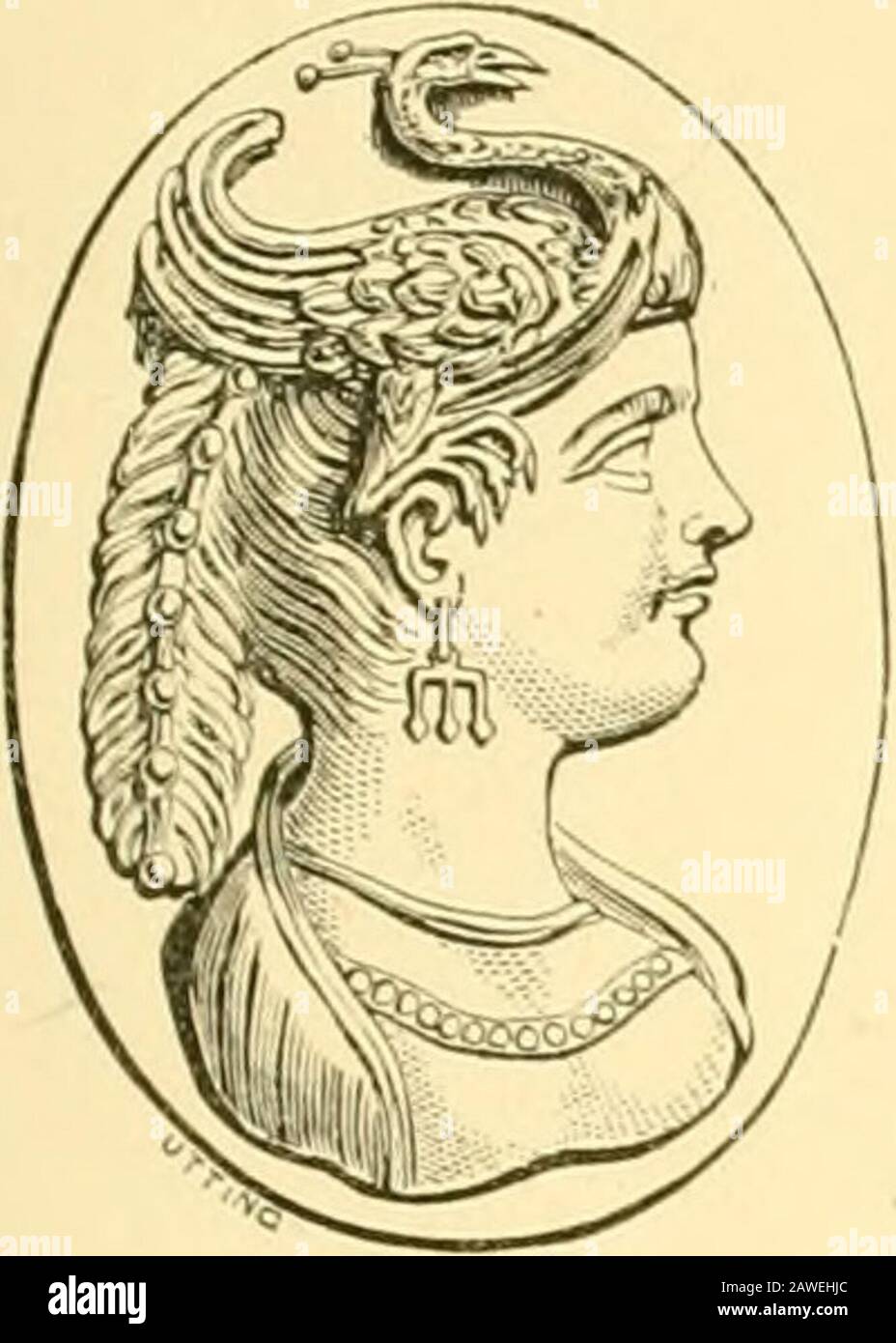 Antique gems and rings . L.-ROMAN PORTRAITS Stock Photo - Alamy