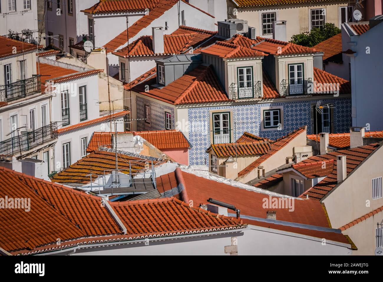 Miradouro das Portas do Sol is popular and scenic plaza in Alfama area ...
