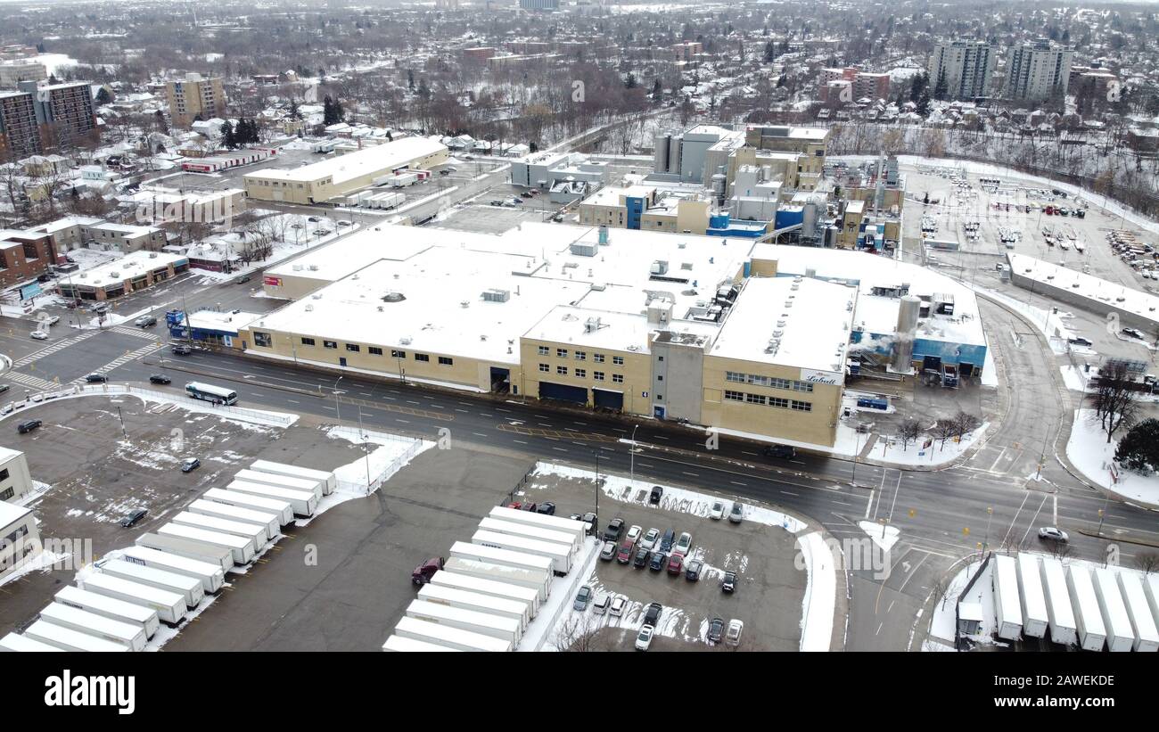 Labatt Brewery London Ontario Canada Aerial Stock Photo - Alamy