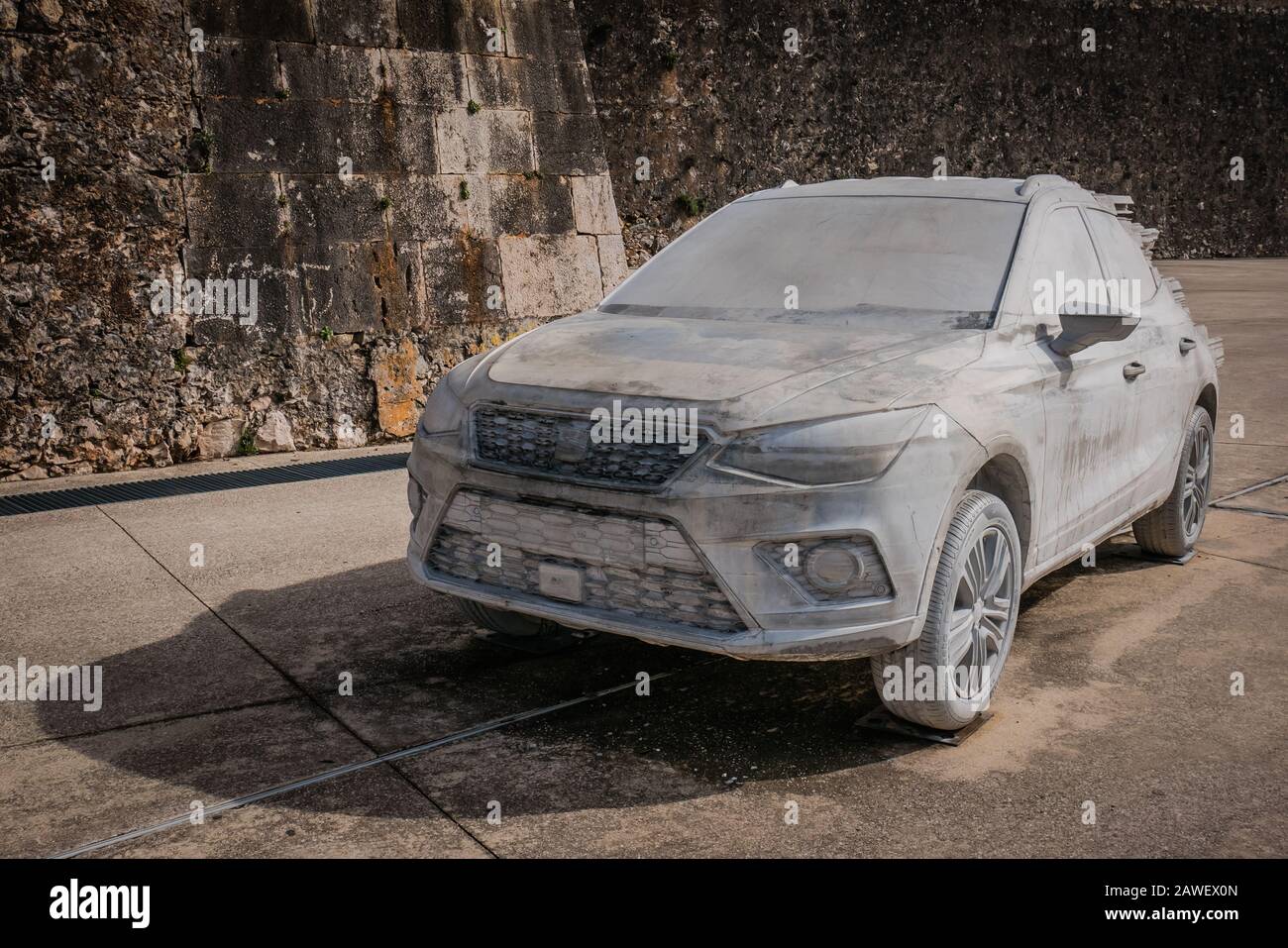 Concrete car outdoor art sculpture hi-res stock photography and images ...