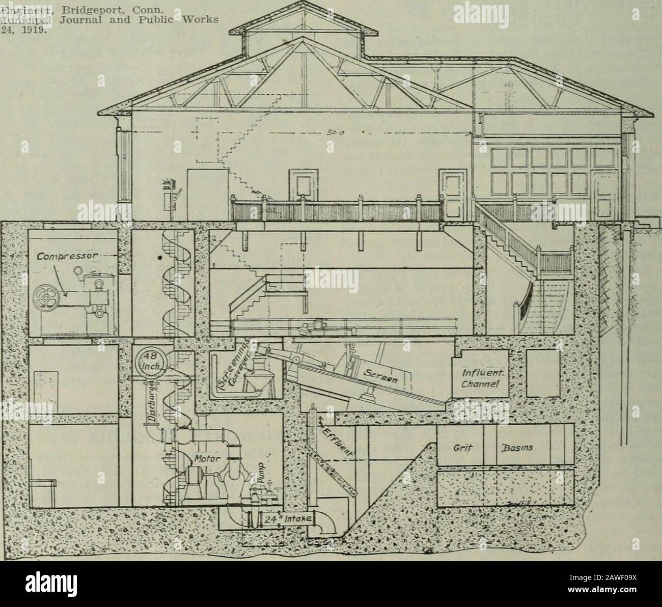 Public works . the caisson was unwatered, thebottom made tight and ...