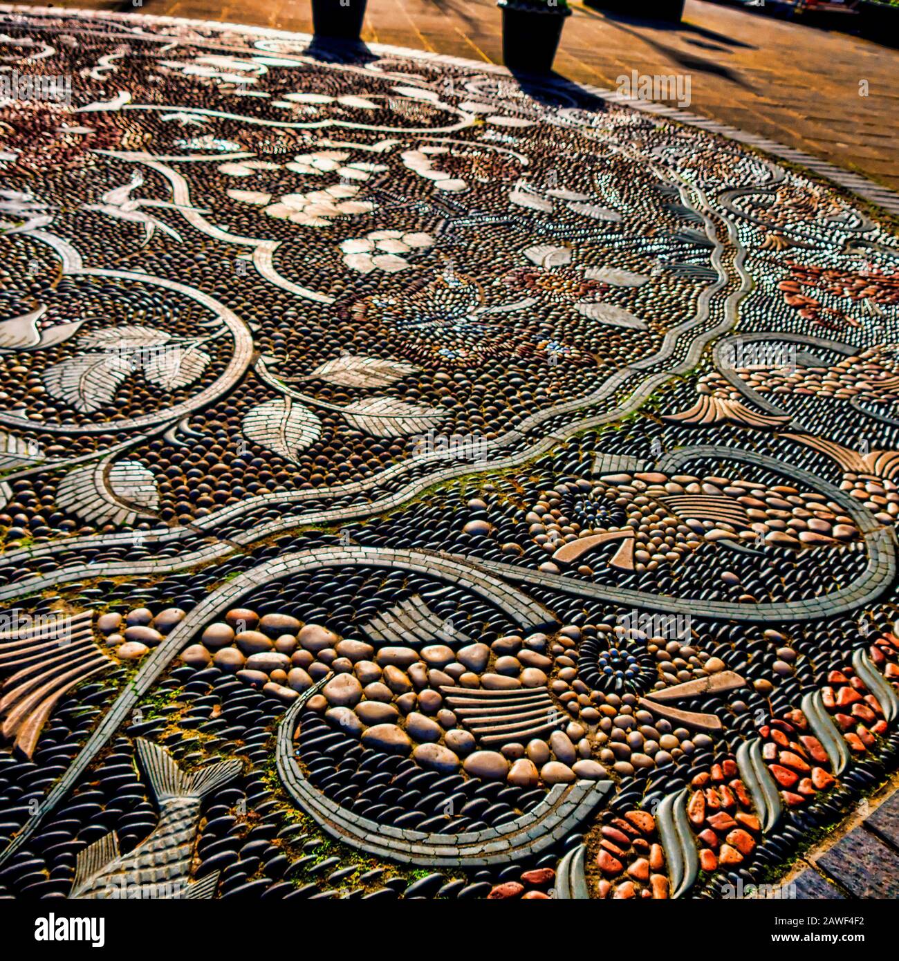 Mosaic representing the achievements of Lytham in Lancashire in Clifton ...