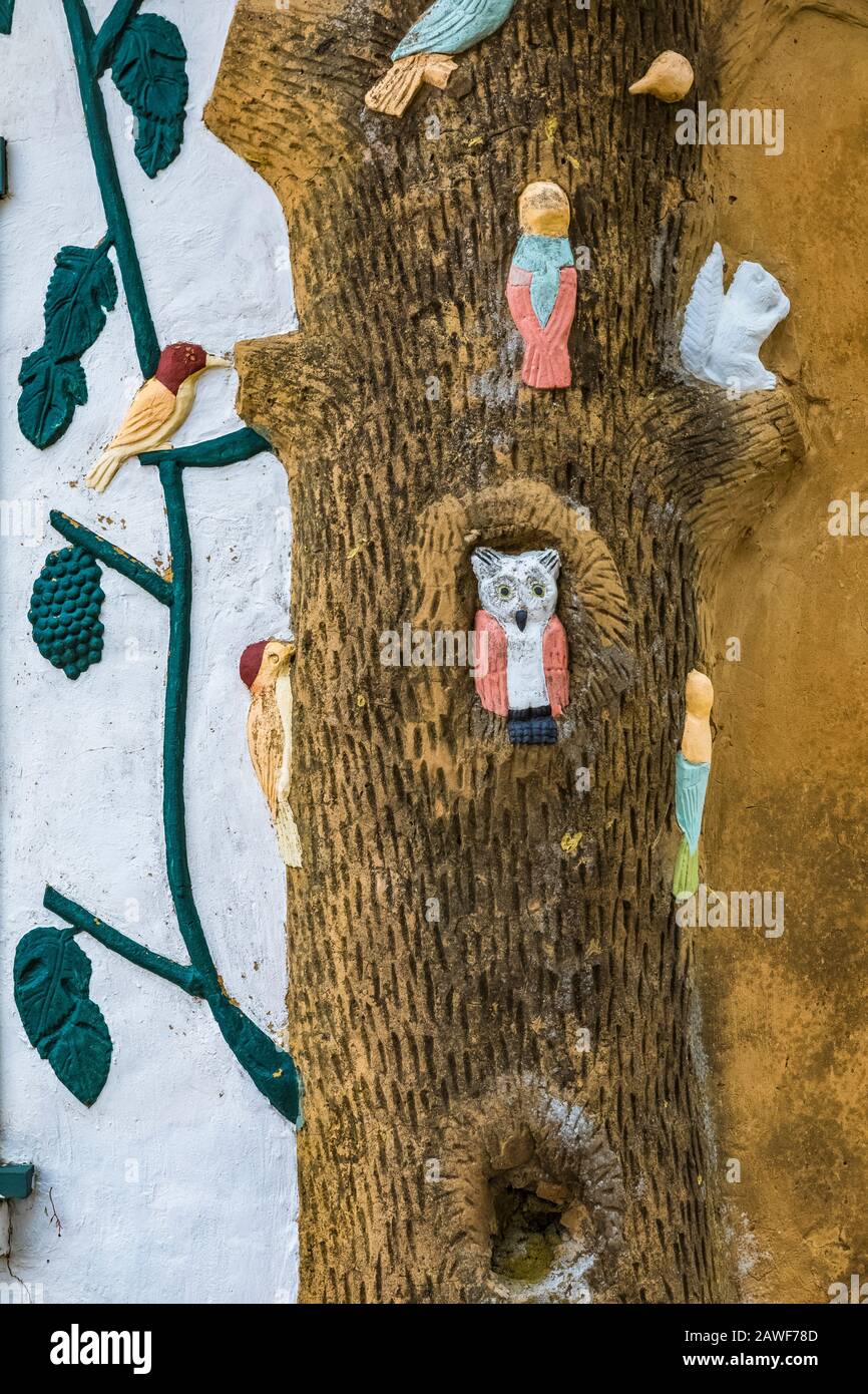 Ed Galloway's Totem Pole Park, filled with folk art totems with an ...