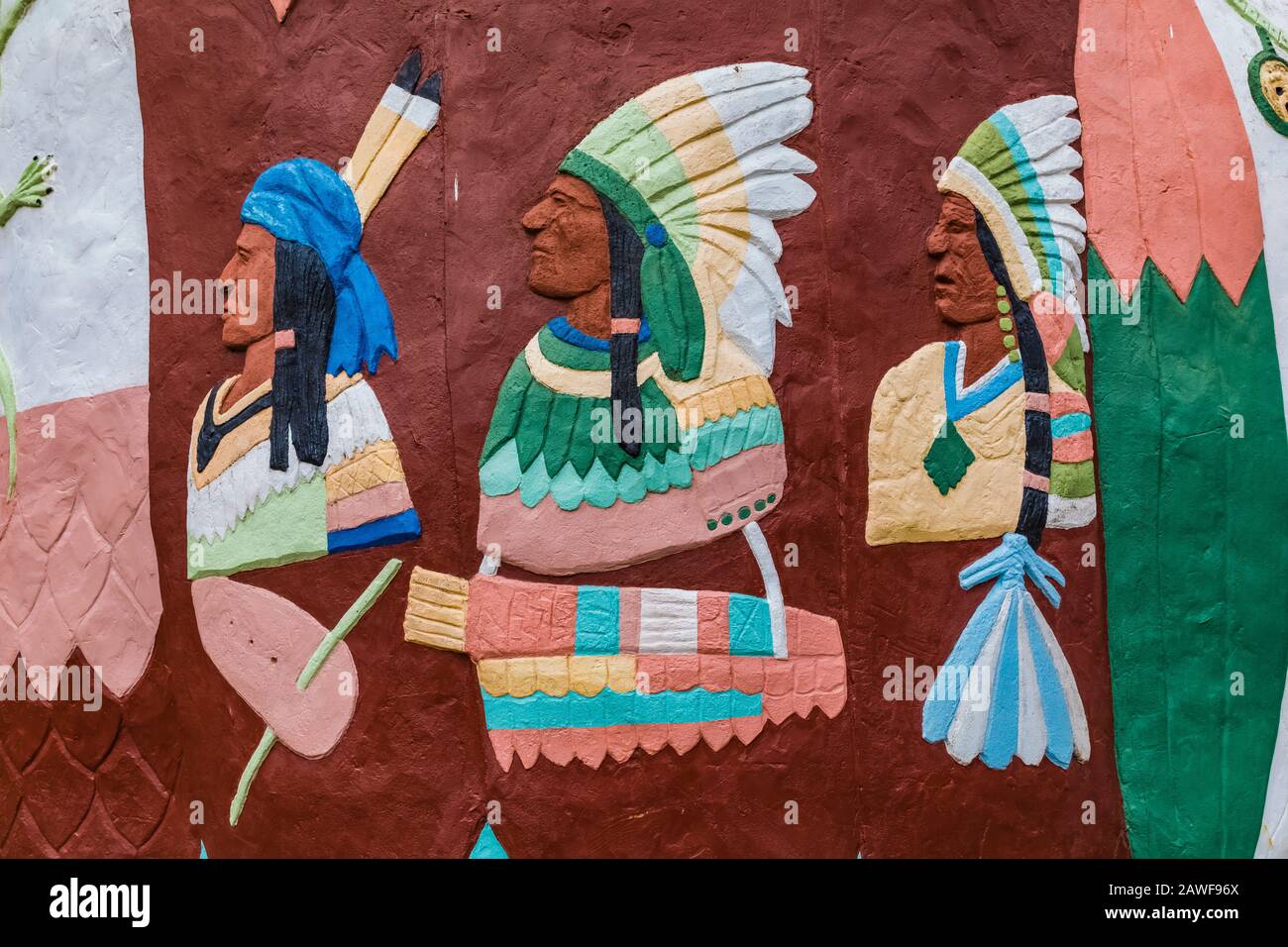 Ed Galloway's Totem Pole Park, filled with folk art totems with an ...