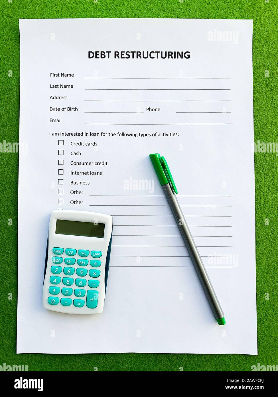Debt restructure hi-res stock photography and images - Alamy
