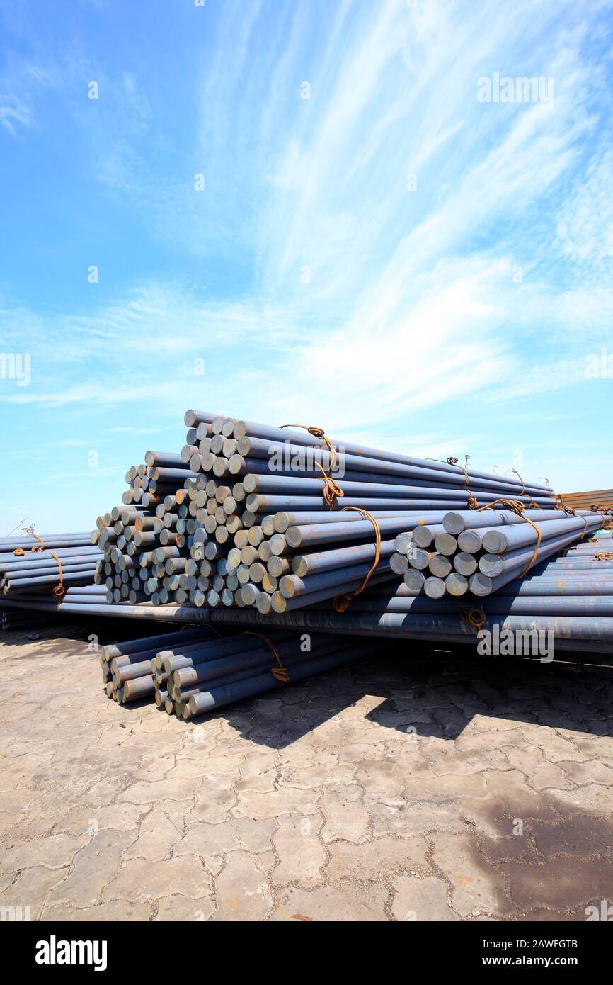 Reinforced steel rod pipes hi-res stock photography and images - Alamy