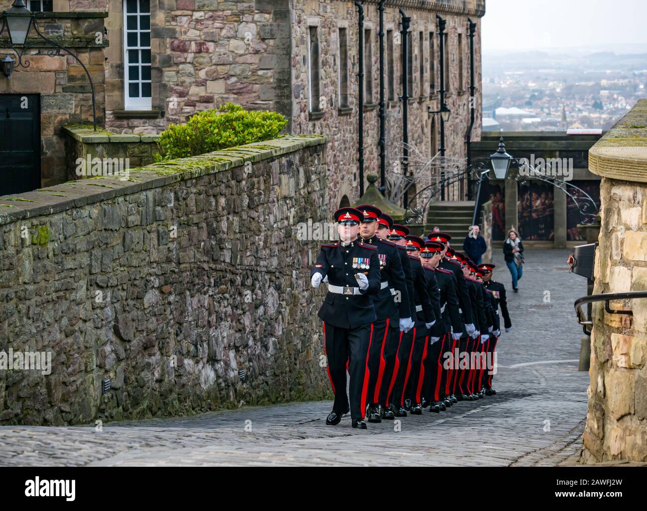 Accession day ceremony with 26 Royal Artillery regiment soldiers ...