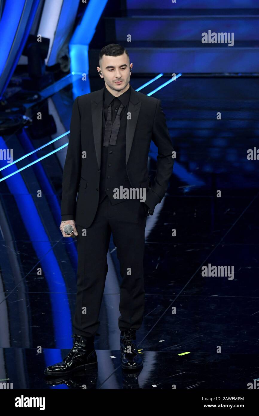 Sanremo, 70th Italian song festival 2020. Final evening. Pictured ...