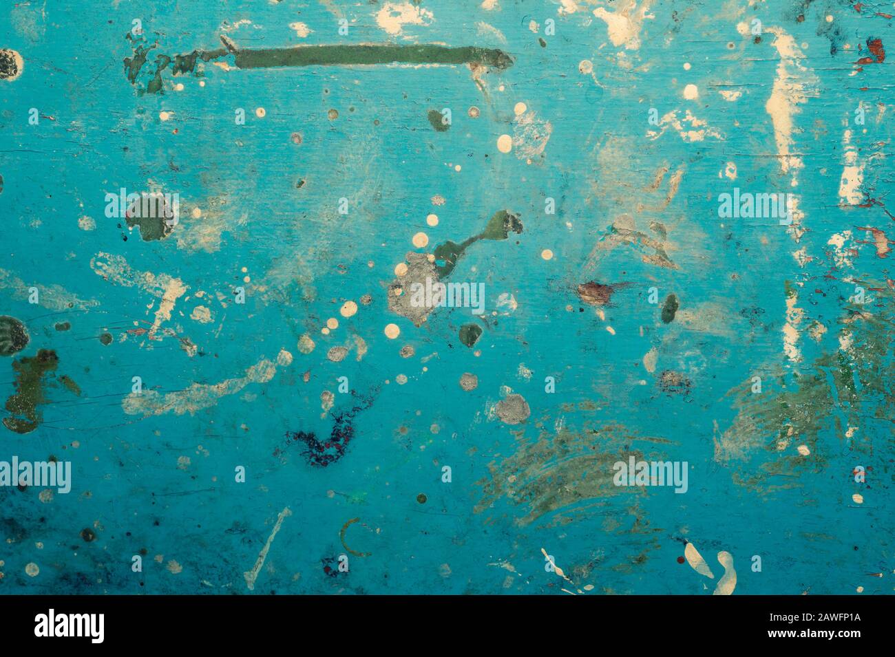 Abstract grunge blue background. texture with paint spots and scratches ...