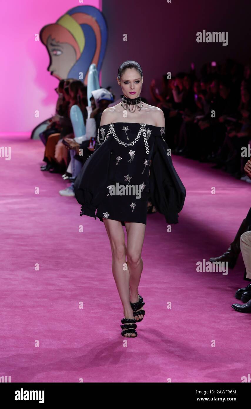 New York, NY, USA - February 6, 2020: Coco Rocha walks runway for the ...