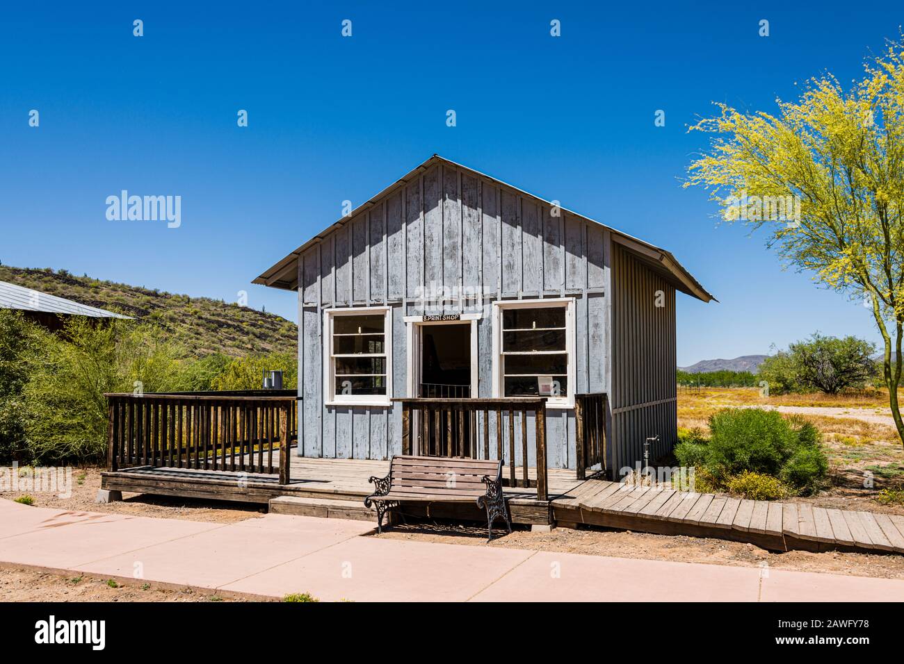 Pioneer Living History Museum: Print Shop Stock Photo - Alamy