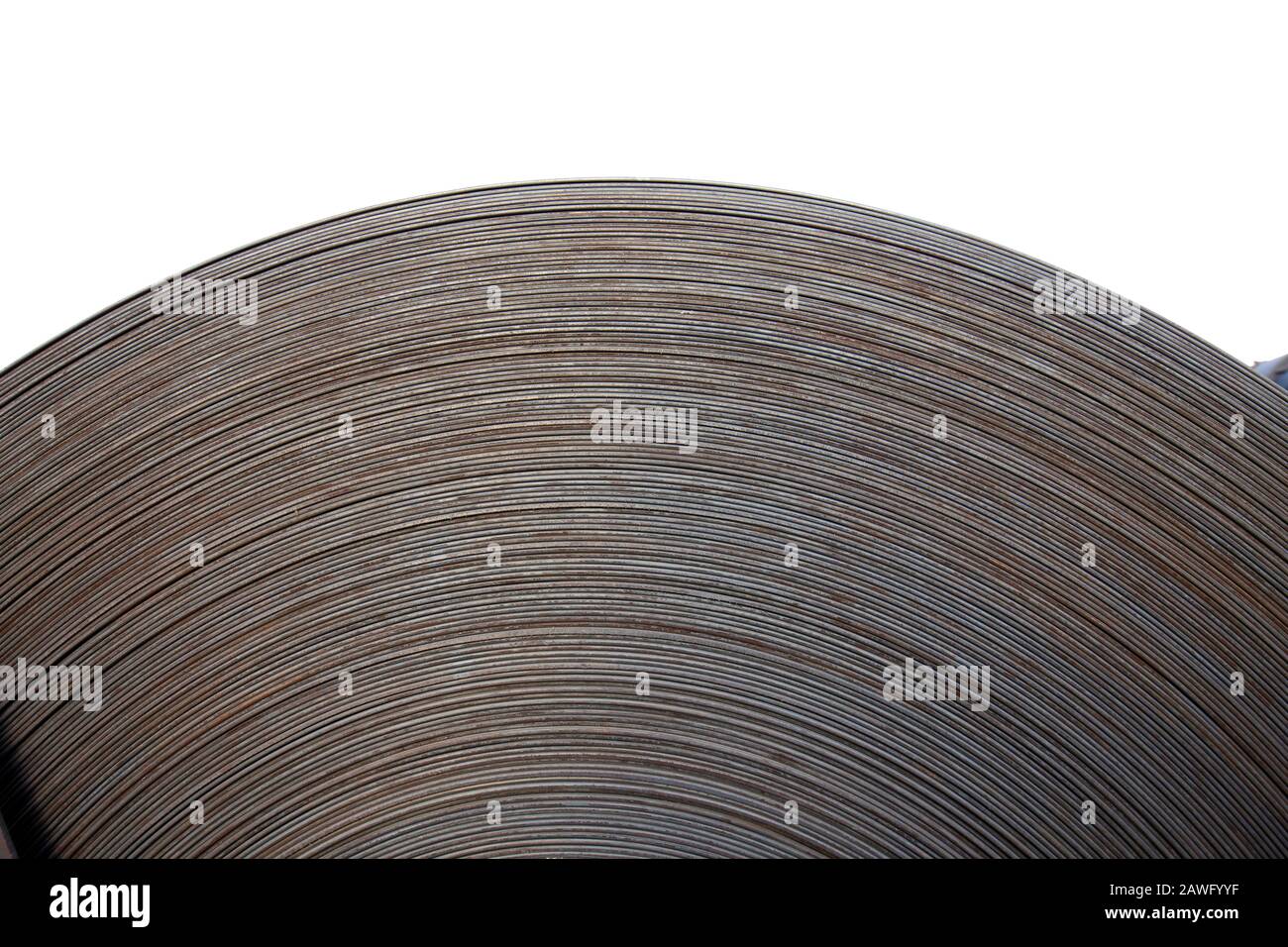 roll steel in harbor, Cold rolled steel coils Stock Photo - Alamy