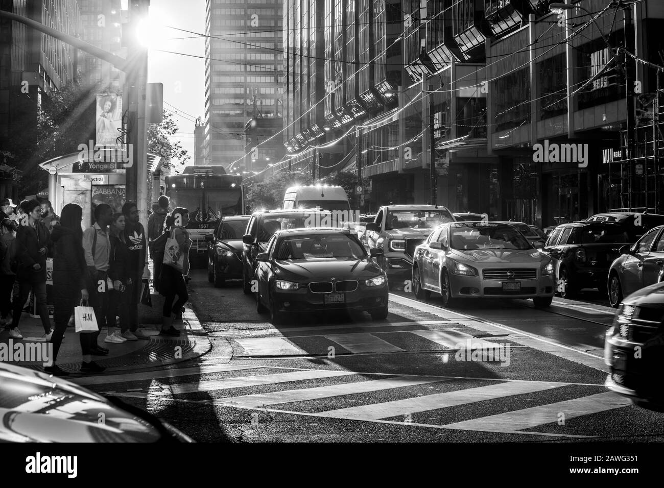 Street intersection in downtown Toronto Stock Photo - Alamy