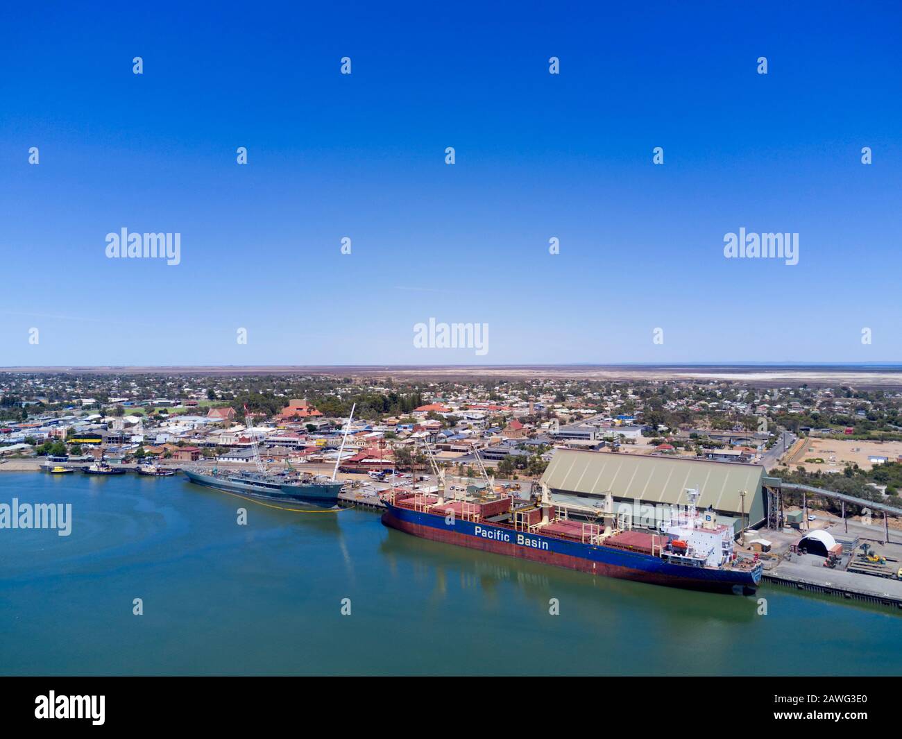Aerial of Port Pirie South Australia Stock Photo - Alamy