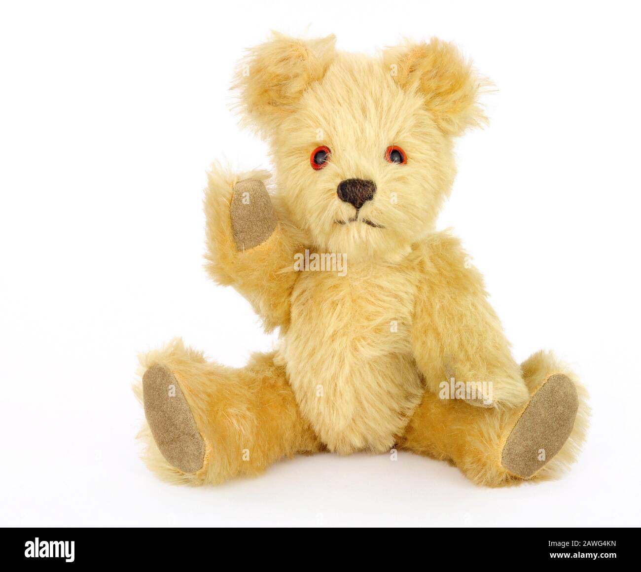 Old scruffy cute teddy bear soft toy Stock Photo - Alamy