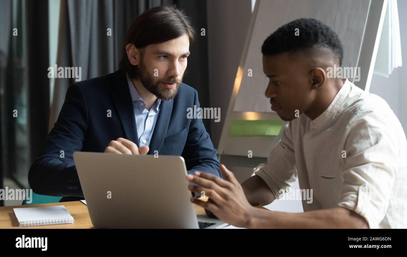 Presentation two people giving hi-res stock photography and images - Alamy
