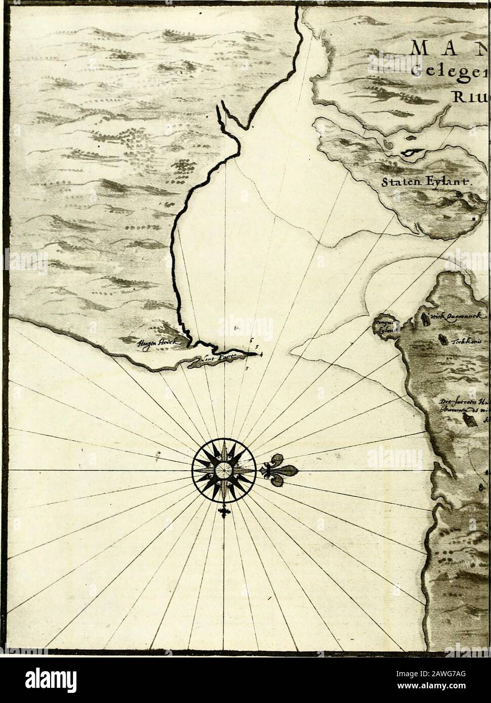 Manhattan island 1660 hi-res stock photography and images - Alamy