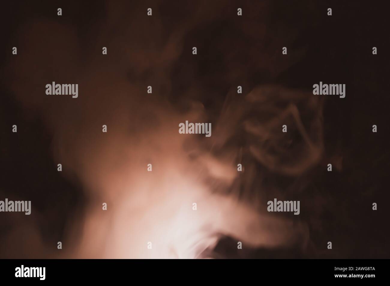 Colored smoke on black backdrop. brown fog abstract background Stock ...