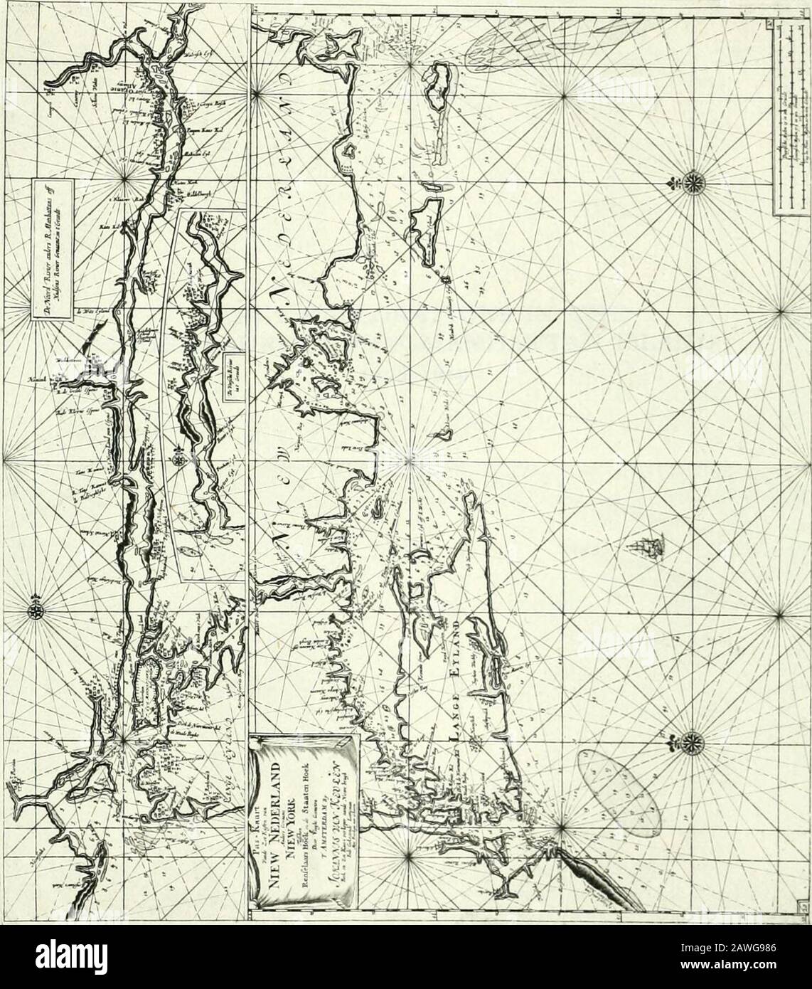 Early map of manhattan hi-res stock photography and images - Alamy