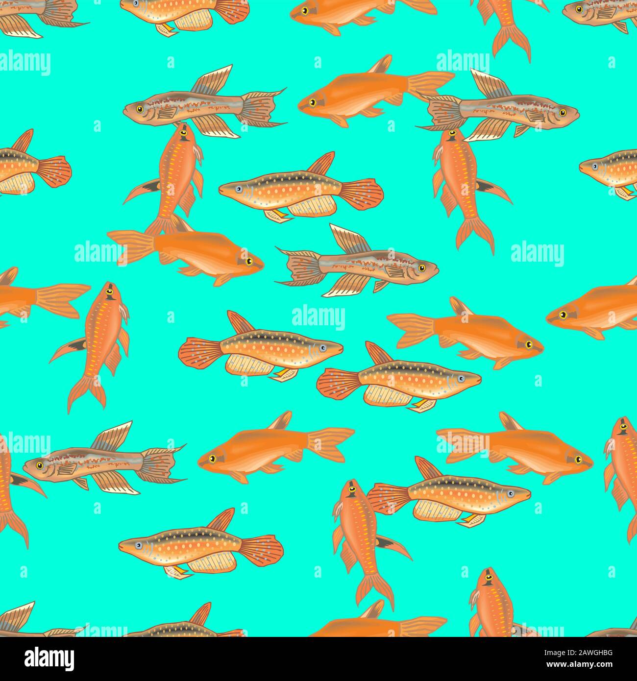 Koi fish wallpaper Stock Vector Images - Alamy