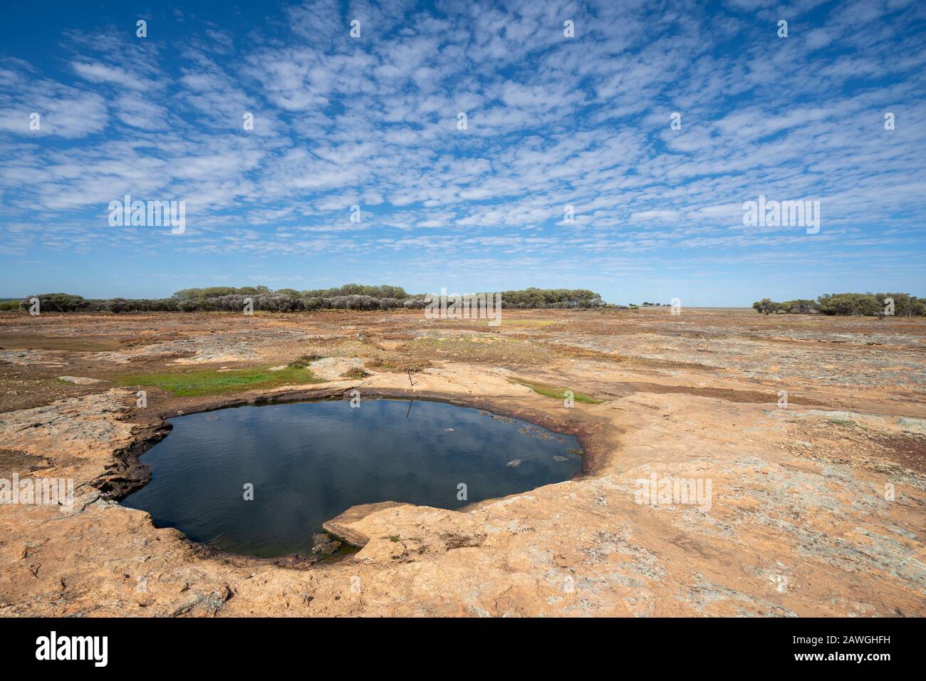 Boundary Riders Waterhole, Rabbit Proof Fence, Western Australia Stock ...