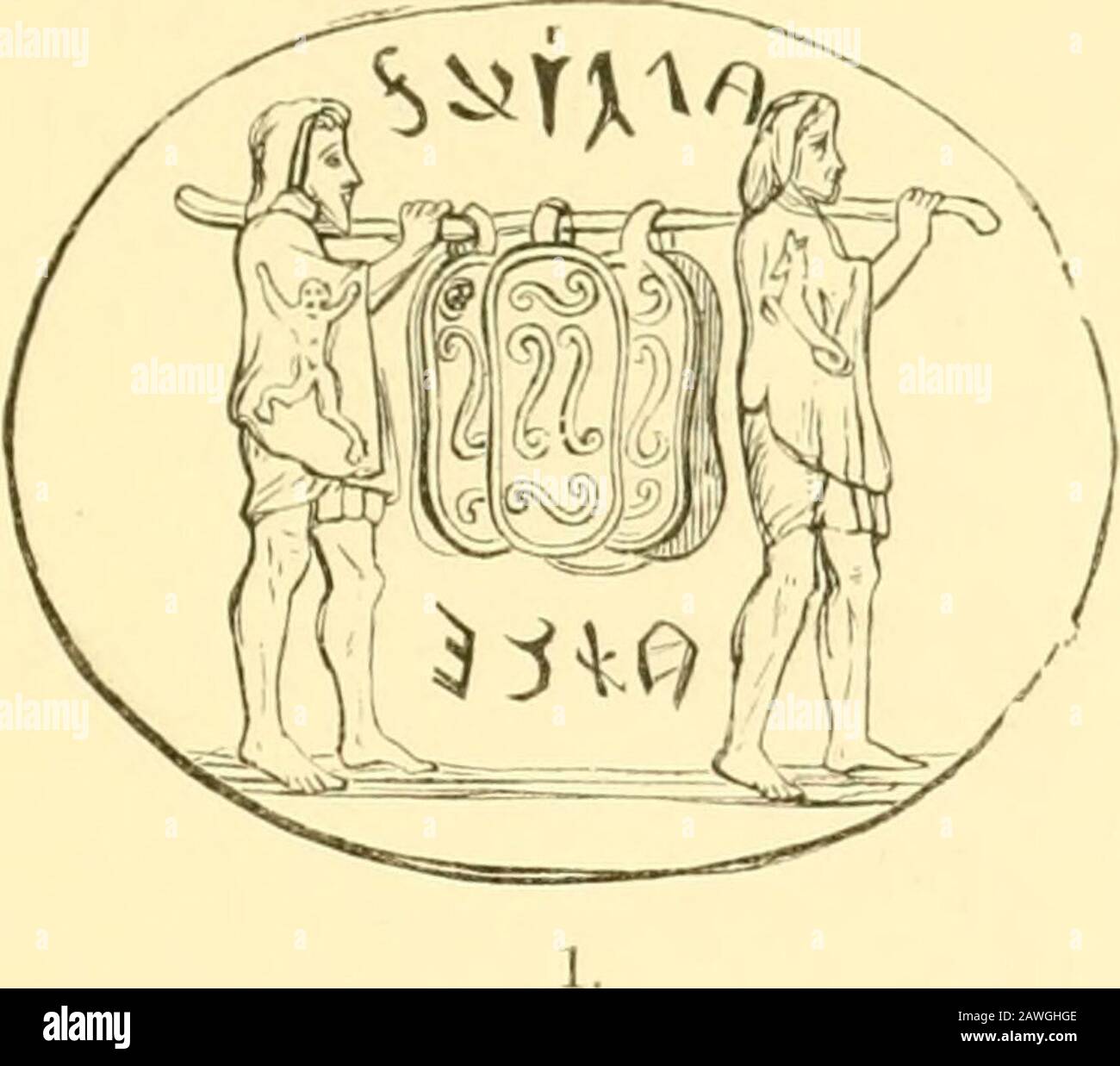 Antique gems and rings . XXXVII. A.—RELI(4I0N Stock Photo - Alamy