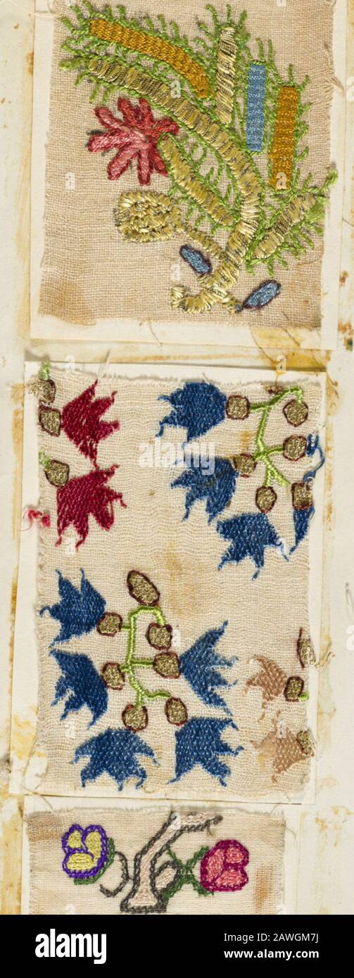 [Embroidery sample book] . • Stock Photo - Alamy