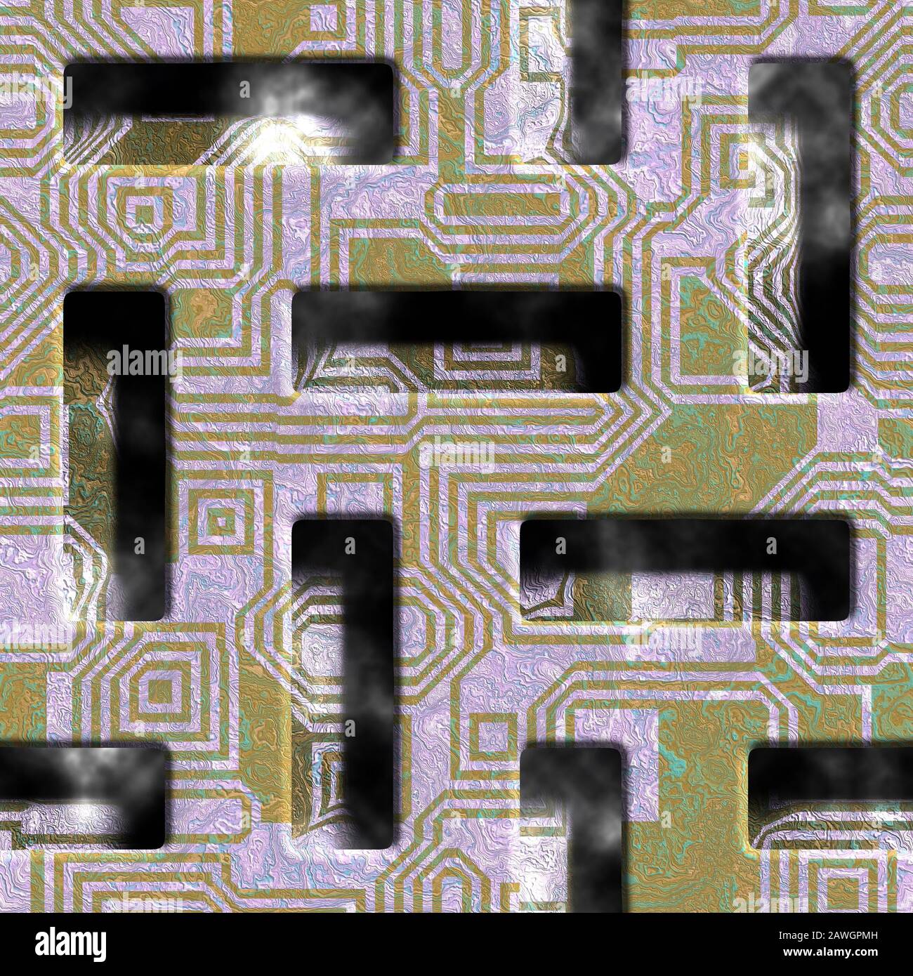 3D Composite seamless background tile with unique color, material ...