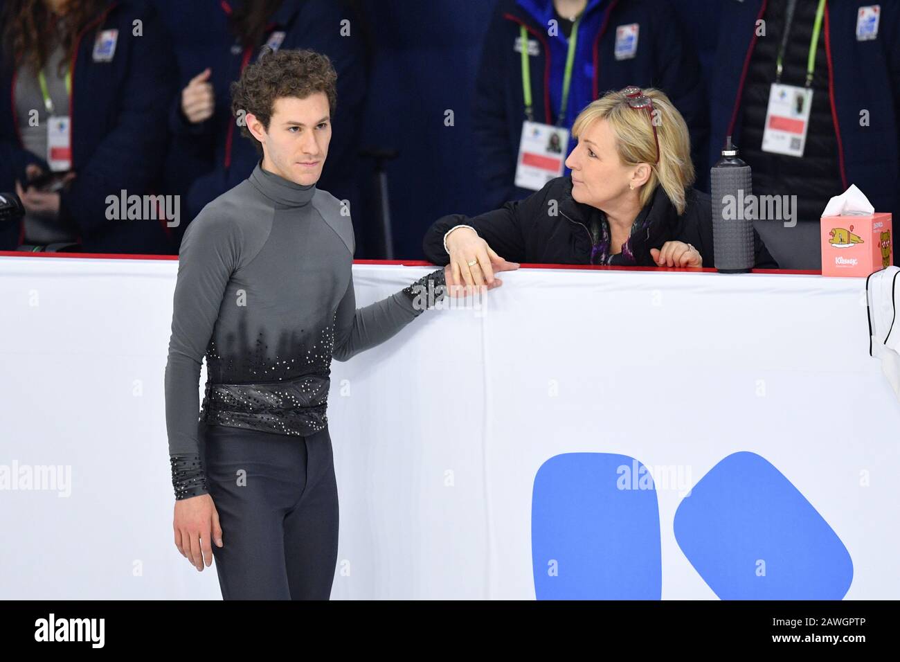Seoul, South Korea. 9th Feb, 2020. (L-R) Jason Brown (USA), Tracy ...