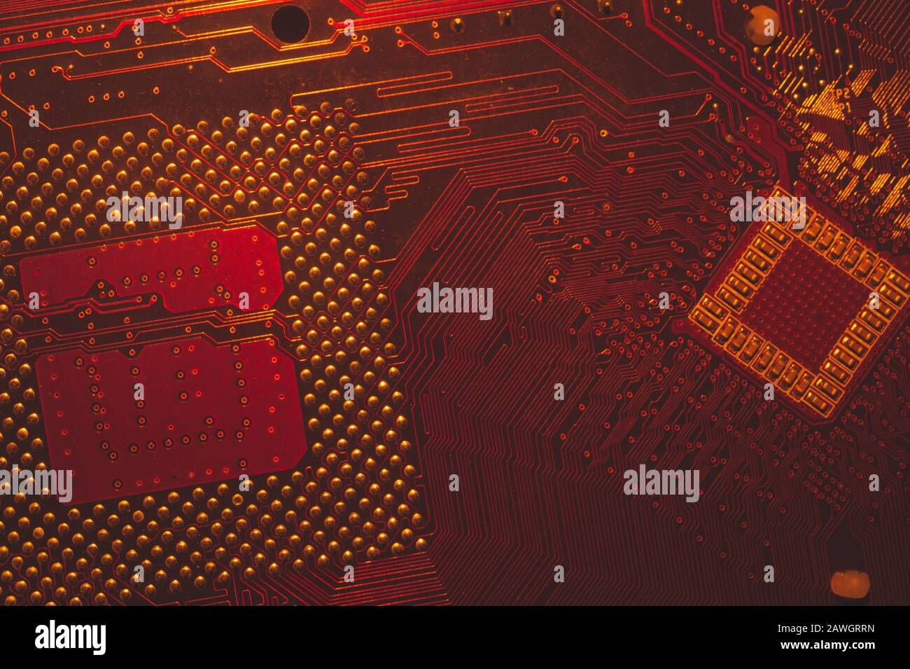 Processor pins macro. computer motherboard close up. cpu pins on a ...