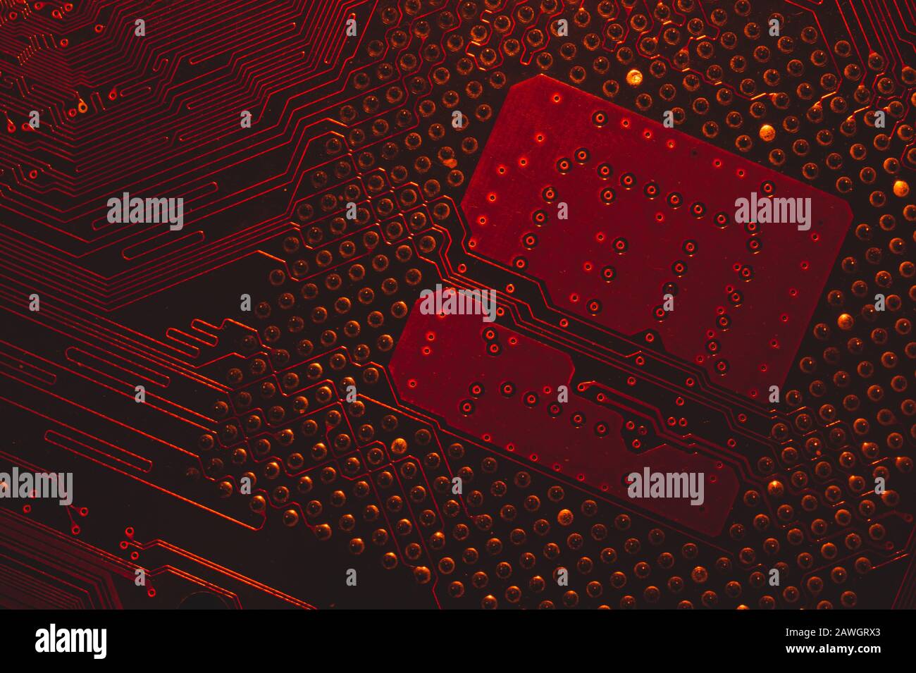 Processor pins macro. computer motherboard close up. cpu pins on a ...