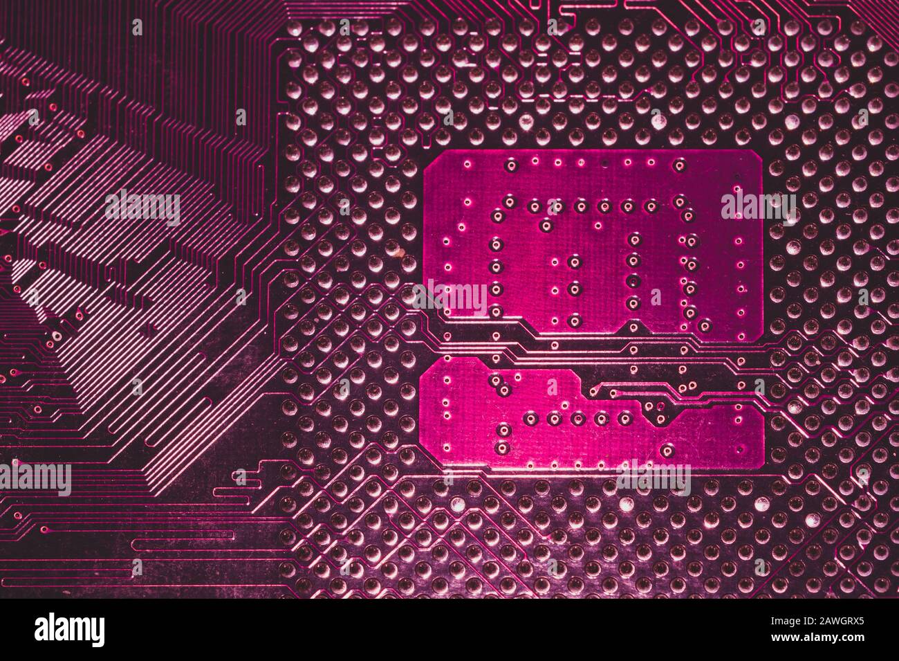 Processor pins macro. computer motherboard close up. cpu pins on a ...