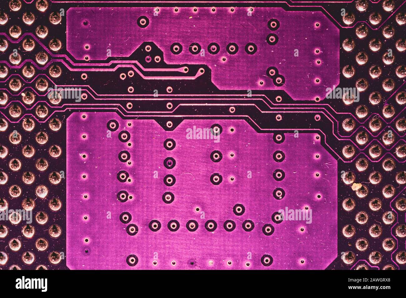 Processor pins macro. computer motherboard close up. cpu pins on a ...