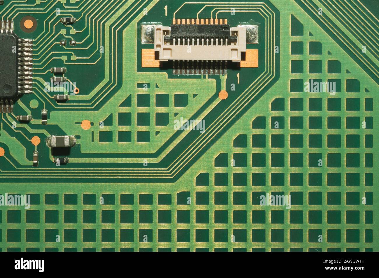 Electronic circuit board abstract background. computer motherboard ...