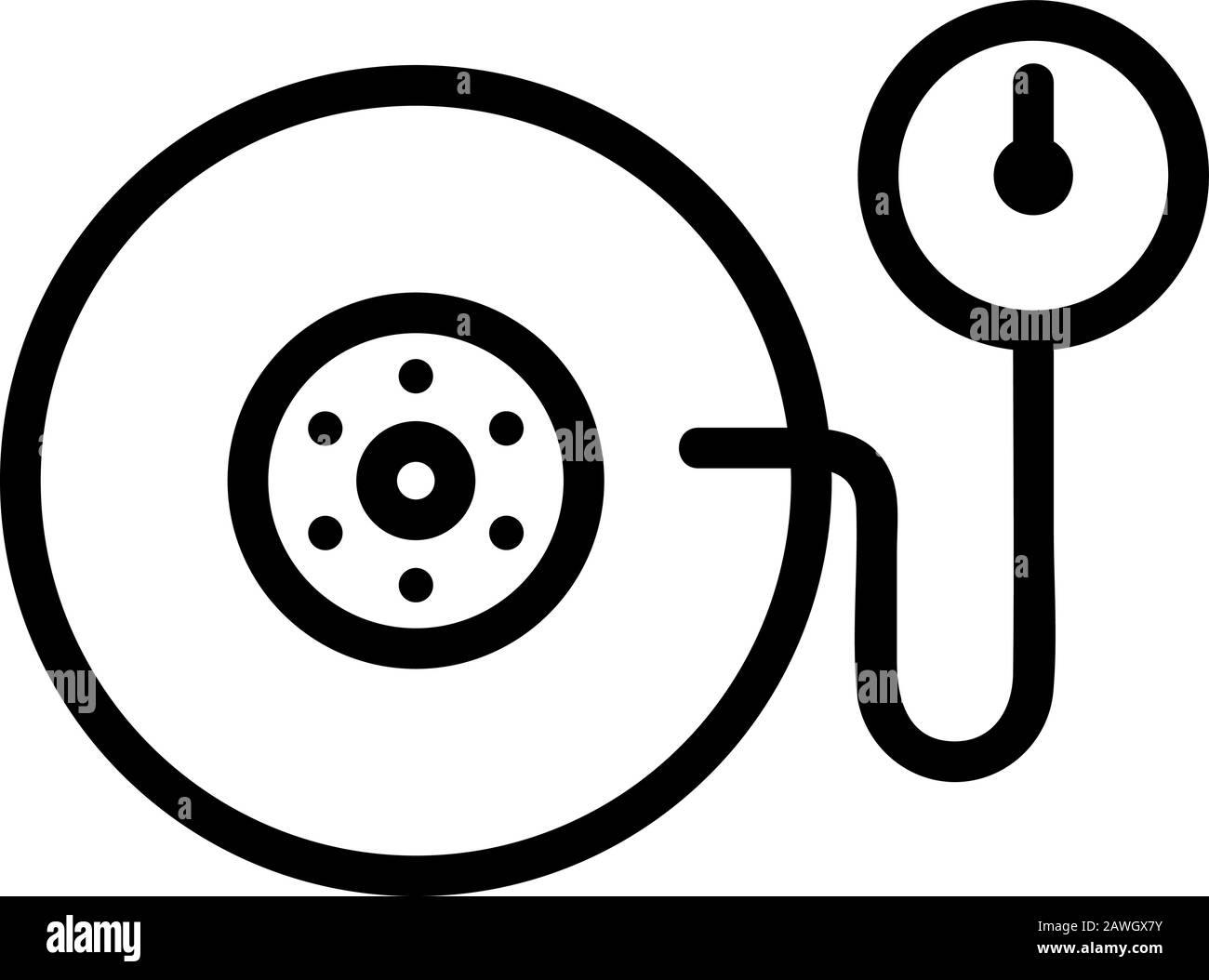 tire icon vector. Isolated contour symbol illustration Stock Vector Image & Art - Alamy
