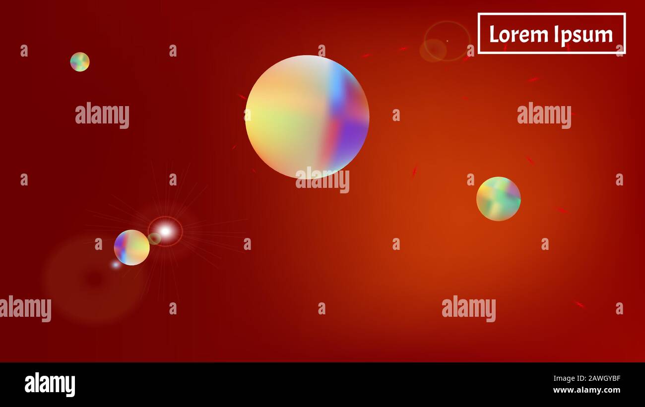 Crisp space fantasy. Liquid colorific illustration theme. Background ...